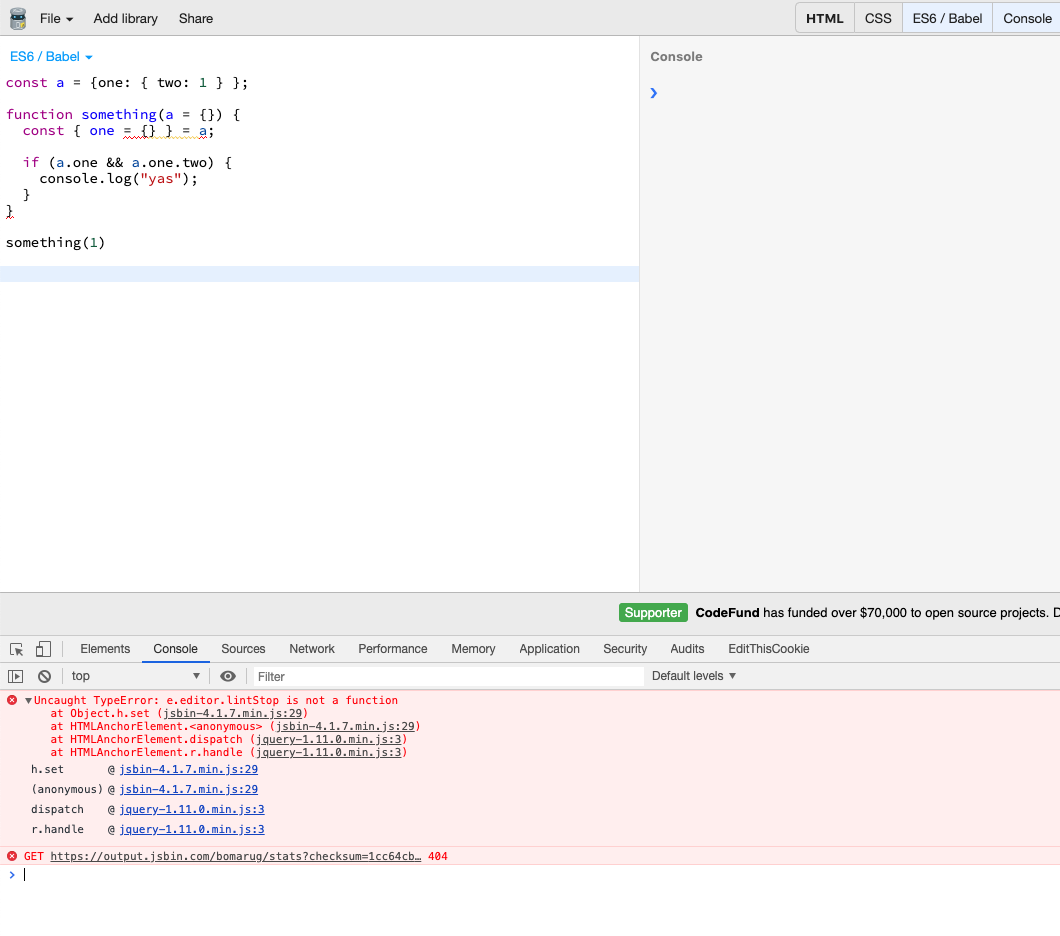 Switching to ES6/Babel produces errors in JS console · Issue #3230 ...