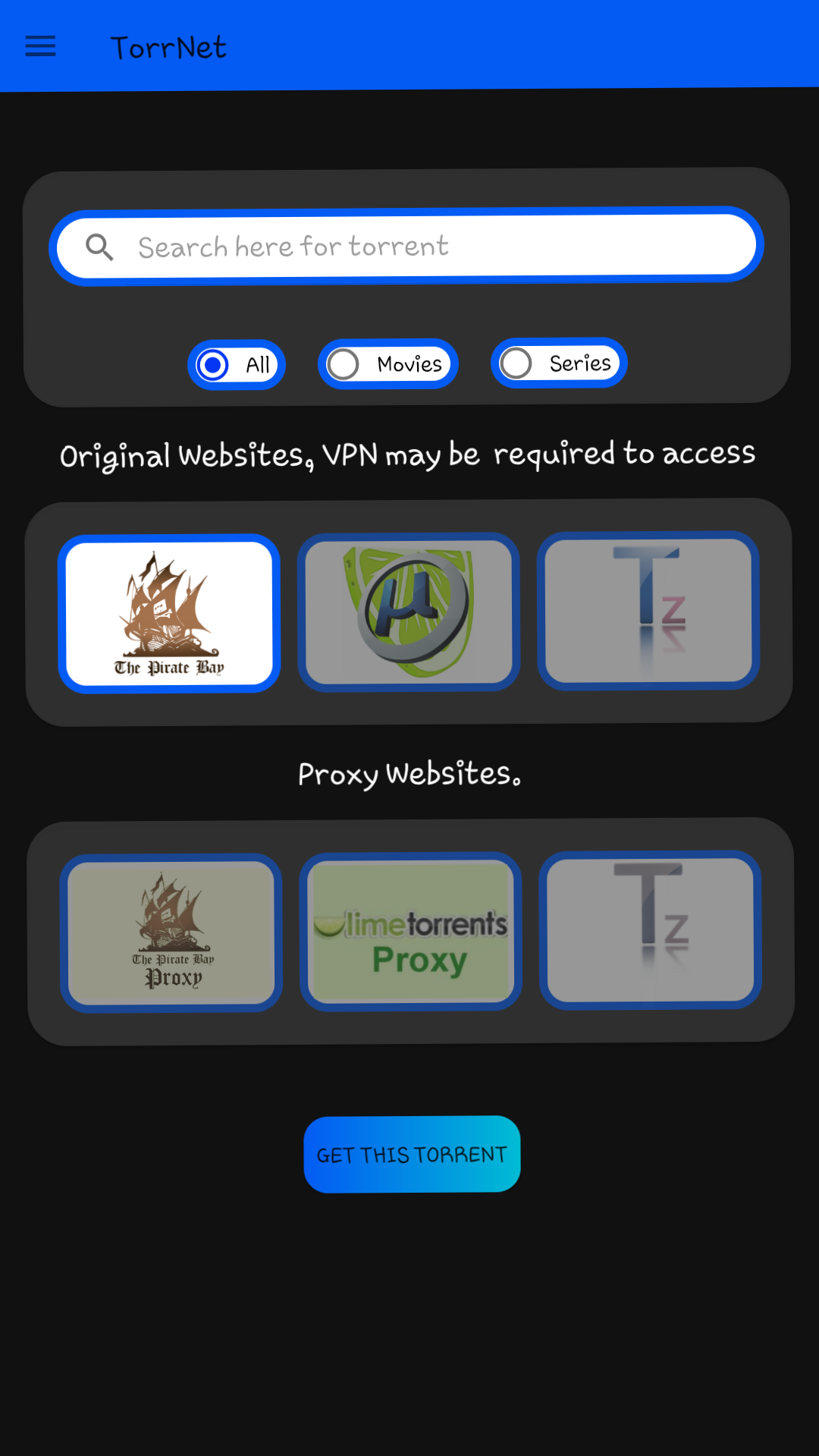 GitHub - gouravsharma01/TorrNet: Torrnet is a simple android app for ...