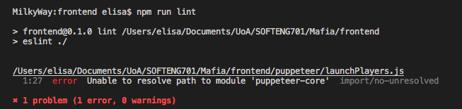 Frontend lint gives error · Issue #296 · Mafia-Hands/Mafia · GitHub