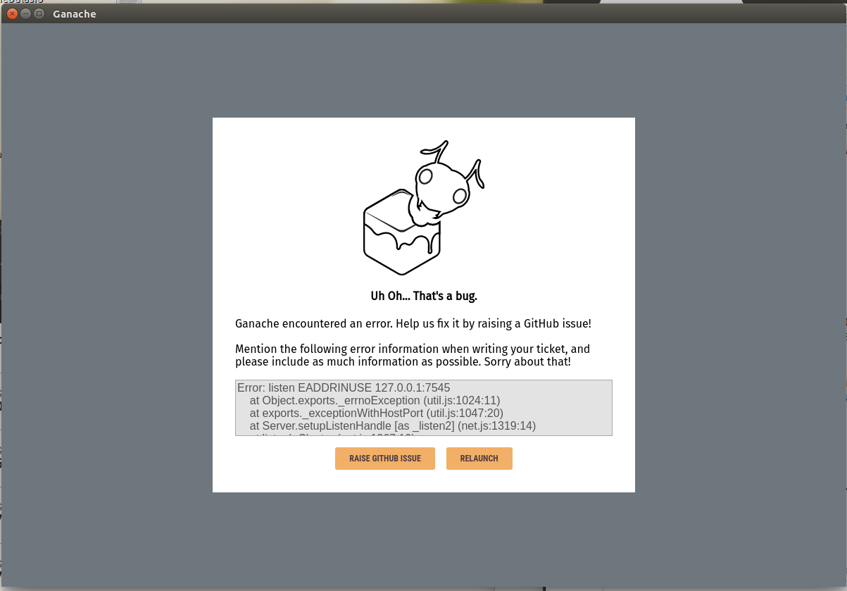 System Error When Running Ganache 110 On Linux · Issue 523 · Trufflesuiteganache Ui · Github 