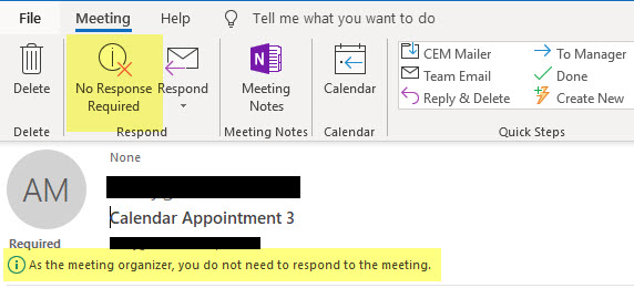When sending calendar appointment recipient is recognized as meeting ...