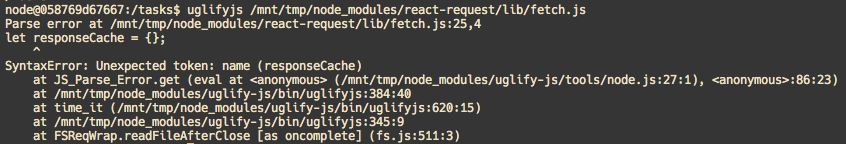 Uglifyjs Fails To Minify Library Files · Issue 174 · Jamesplease React Request · Github