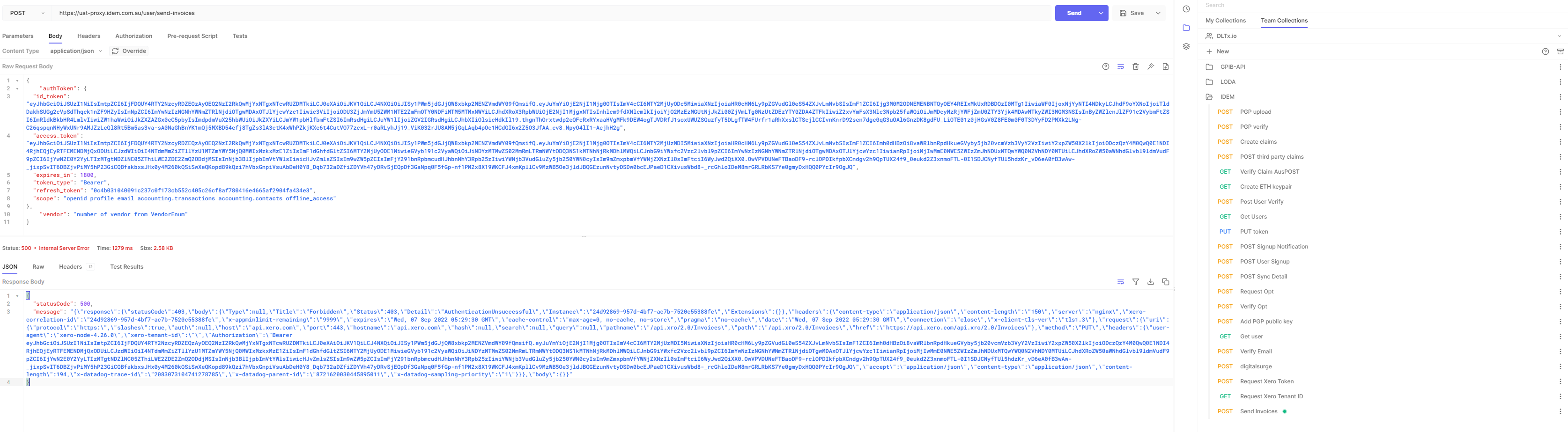 As IDEM I want to have a Xero service so that I can have invoices ...
