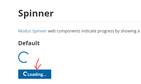 Spinners - spacing issue in loading button example · Issue #642 · trimble-oss/modus-web ...