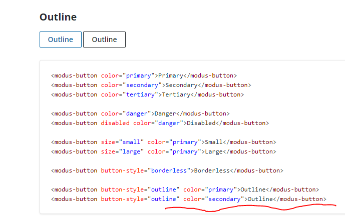 Modus Buttons - Outline variants not consistent with Modus Bootstrap · Issue #836 · trimble-oss ...