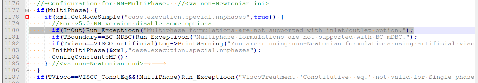 Problem for implementing open boundary conditions in multiphase flow ...