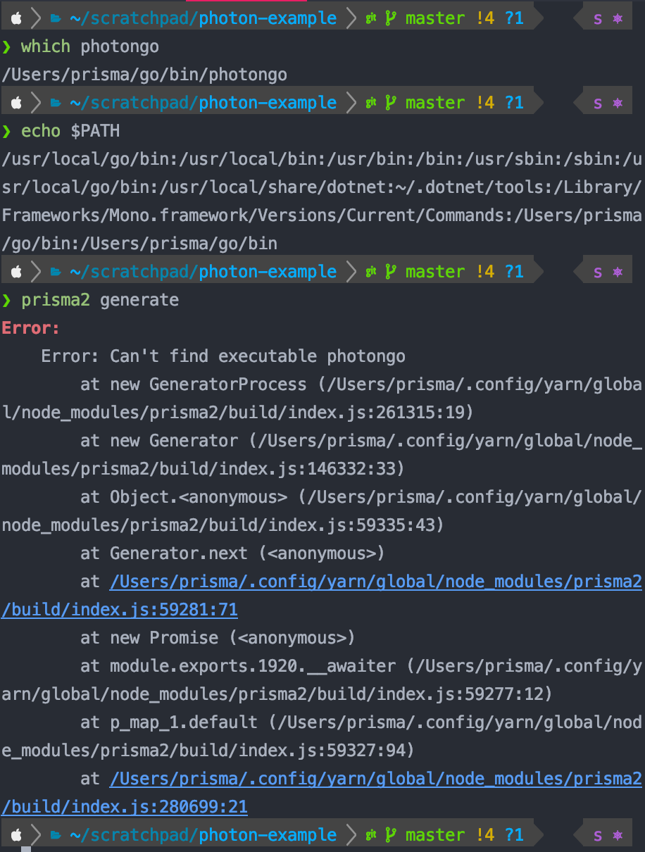 Prisma should check for generator binaries in $PATH · Issue #934 · prisma/prisma · GitHub