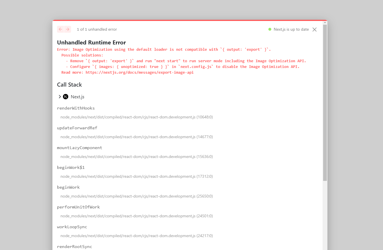 Bug Cant Run Project Due To Wrong Nextjs Config · Issue 332 · Webxdao · Github 