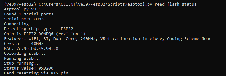 A fatal error occurred: MD5 of file does not match data in flash! (ESPTOOL-309) · Issue #662 ...