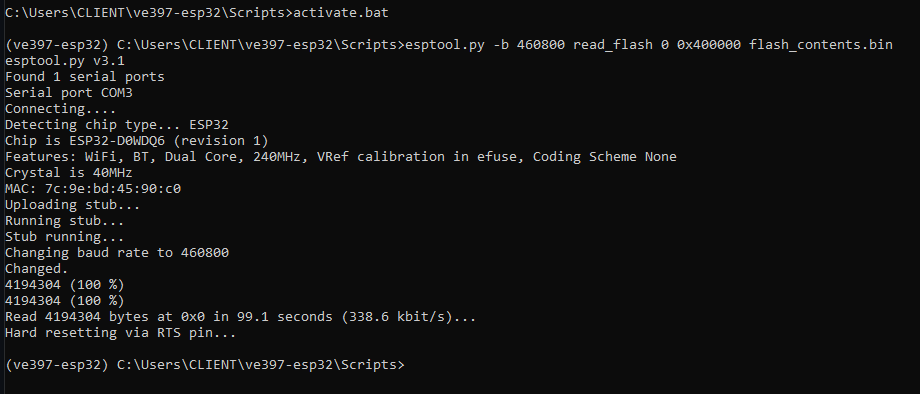 A fatal error occurred: MD5 of file does not match data in flash! (ESPTOOL-309) · Issue #662 ...