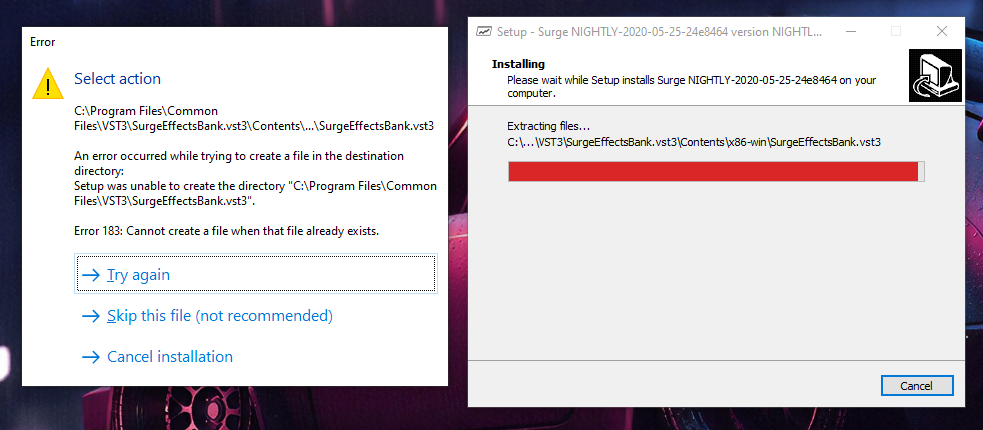 New Surge Installer Cannot Replace Existing Surgeeffectsbank Vst3 Anymore · Issue 1947 · Surge
