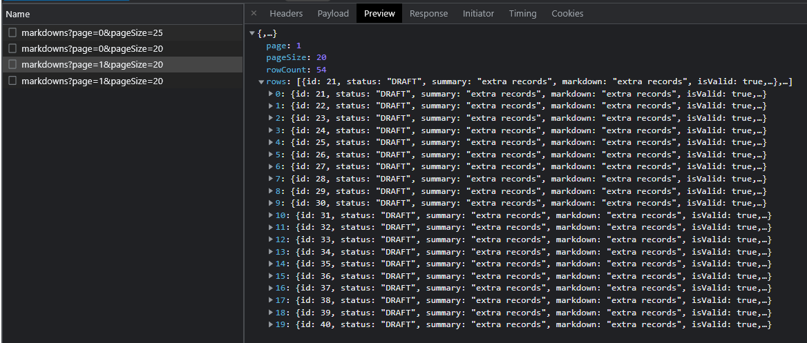 [question] DataGridPro renders only one row for pages except for first ...
