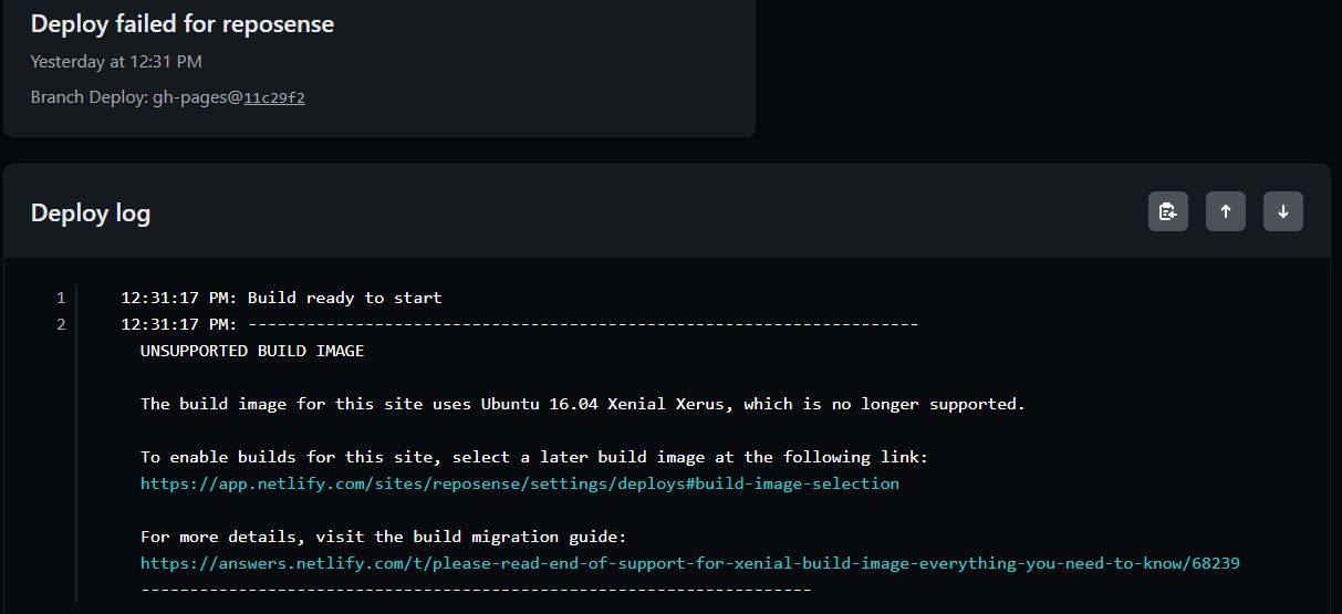 Frontend DevOps: Upgrade Netlify build image · Issue #1884 · reposense/RepoSense · GitHub