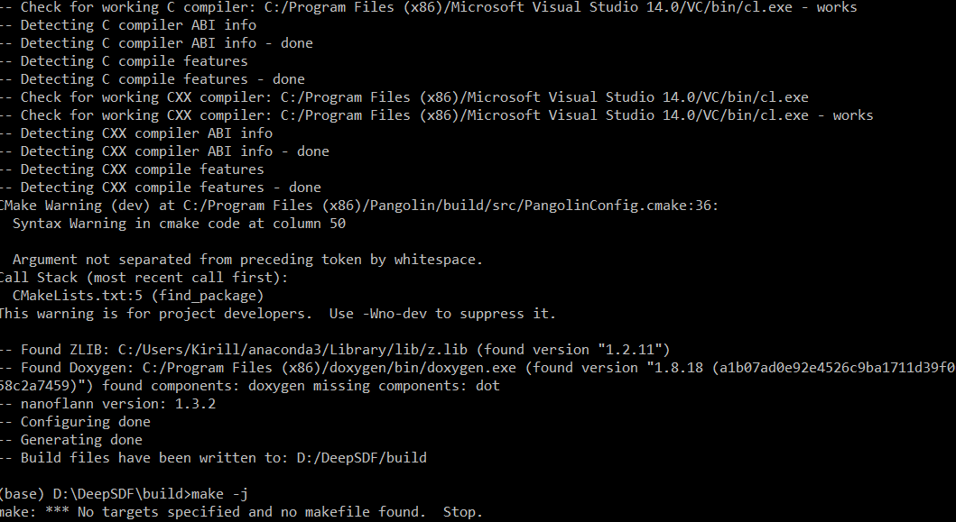 Preprocessed files are not generating · Issue #19 · facebookresearch/DeepSDF · GitHub