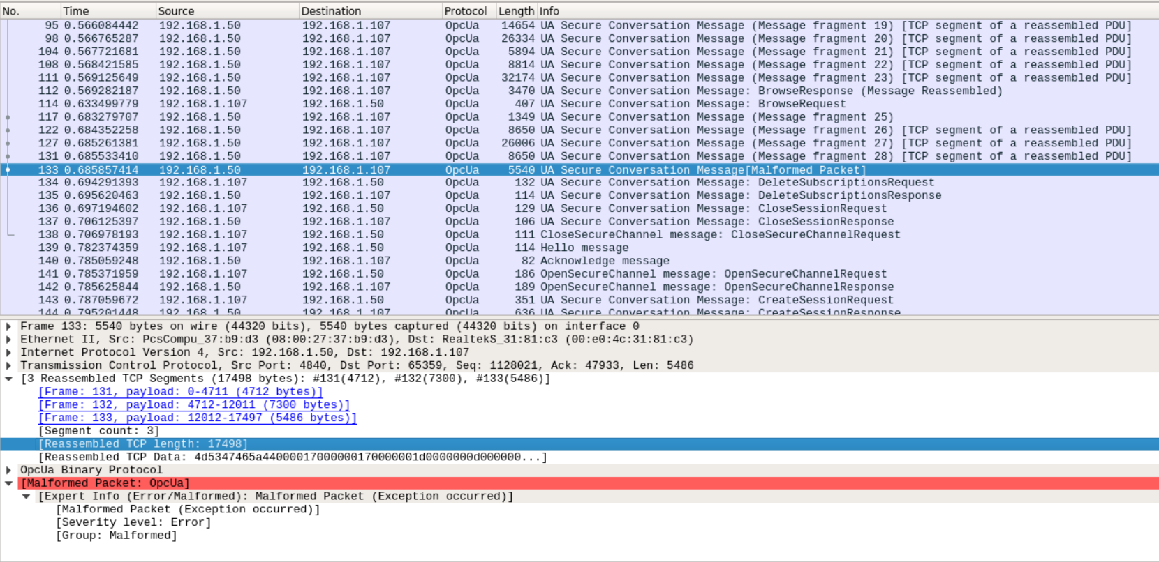 QualifiedName issue causing BadEncodingLimitsError on CTT (Malformed ...