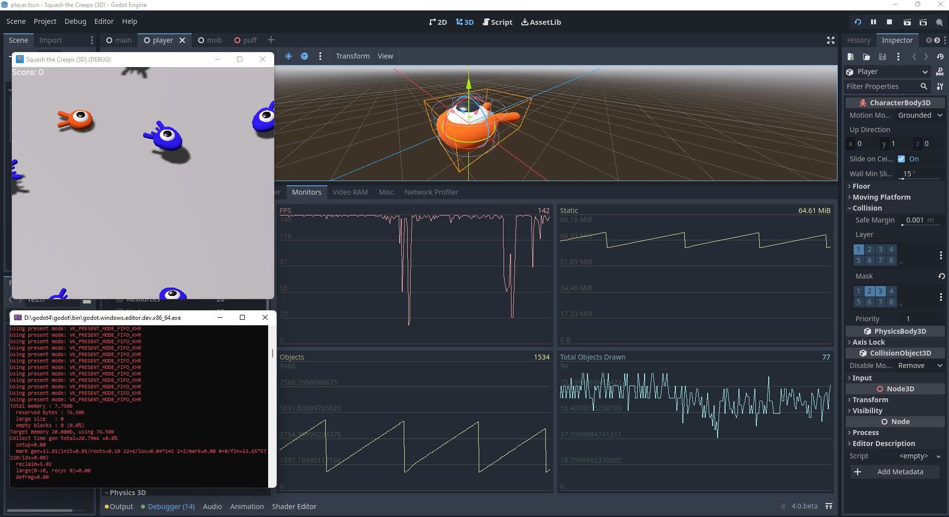 GitHub - HxGodot/squash-the-creeps-3d-hxgodot: A sample game using hxgodot