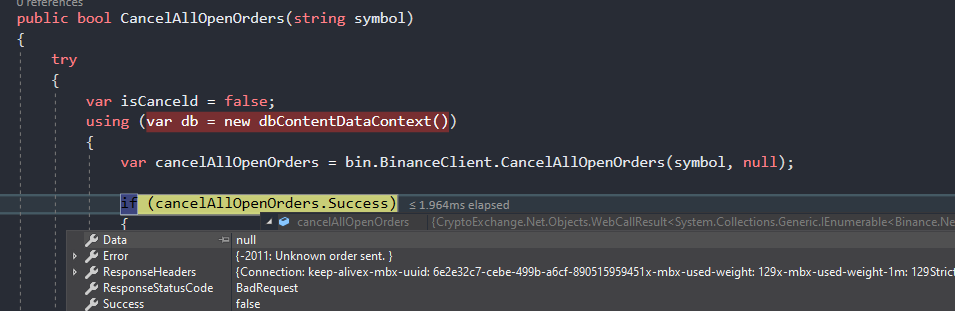 CancelAllOpenOrders Error 2011 · Issue #359 · JKorf/Binance.Net · GitHub