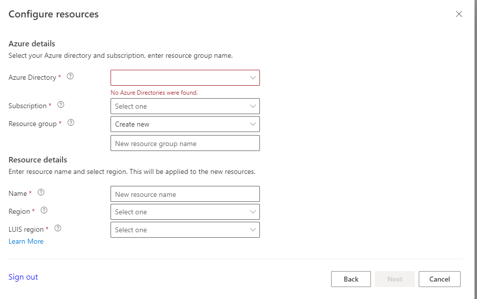 Can't create resources for node function bots · Issue #7433 · microsoft/BotFramework-Composer ...