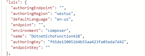 Function bots don't pick up LUIS app ID · Issue #1063 · microsoft/botframework-components · GitHub