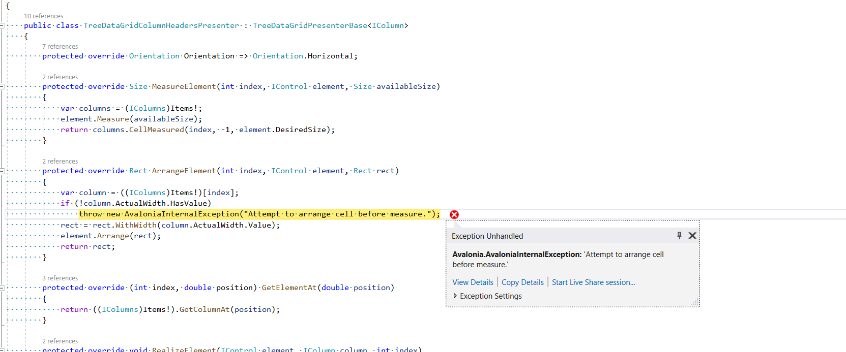 Wrong behavior with horizontal scrolling · Issue #6 · AvaloniaUI/Avalonia.Controls.TreeDataGrid ...