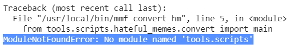 ModuleNotFoundError: No module named 'tools.scripts' · Issue #260 ...