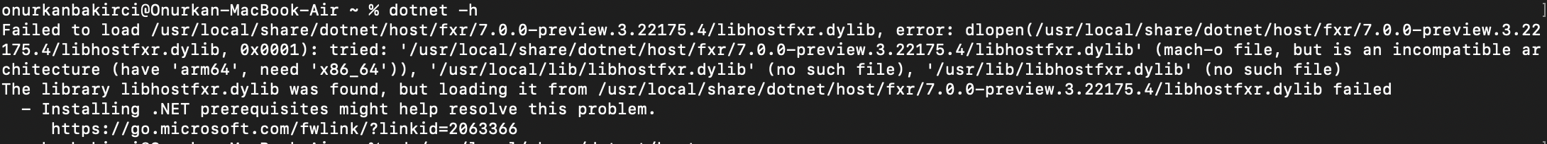 libhostfxr.dylib fails after installing another version of .net · Issue #70163 · dotnet/runtime ...