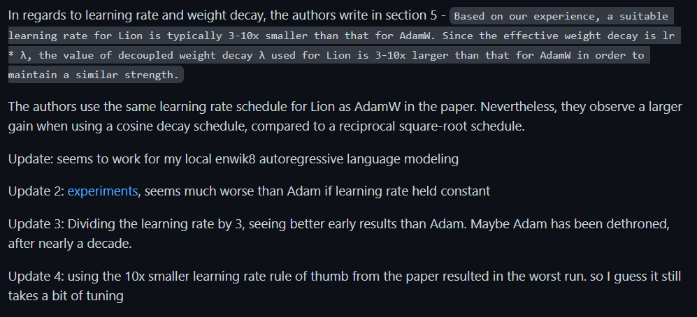 add support for lion optimizer · Issue #90 · Linaqruf/kohya-trainer ...