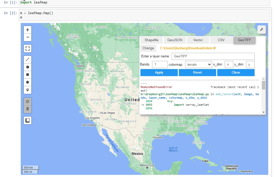 Specify Optional Requirements For Rasters · Issue 11 · Opengeos Leafmap · Github