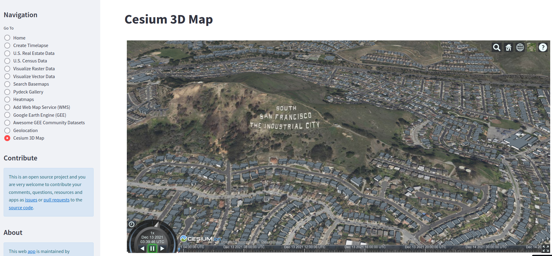 Add cesium to streamlit function · Issue #139 · opengeos/leafmap · GitHub