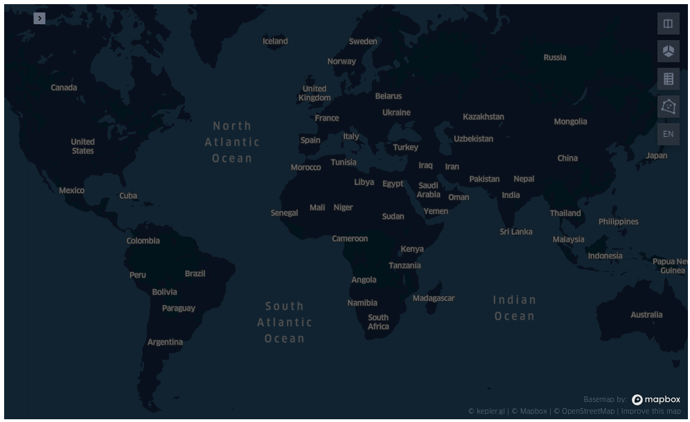 Change the default map view to be a global view rather than a U.S. view ...