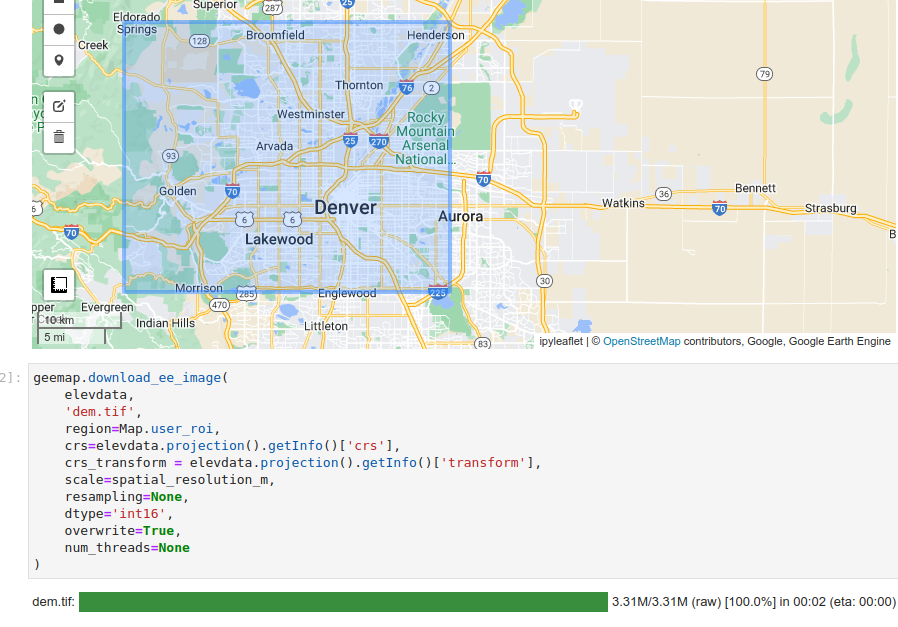 Error using geemap.download_ee_image() · gee-community geemap · Discussion #1238 · GitHub