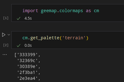 v0.27.3 Can't import geemap.colormaps · Issue #1742 · gee-community/geemap · GitHub