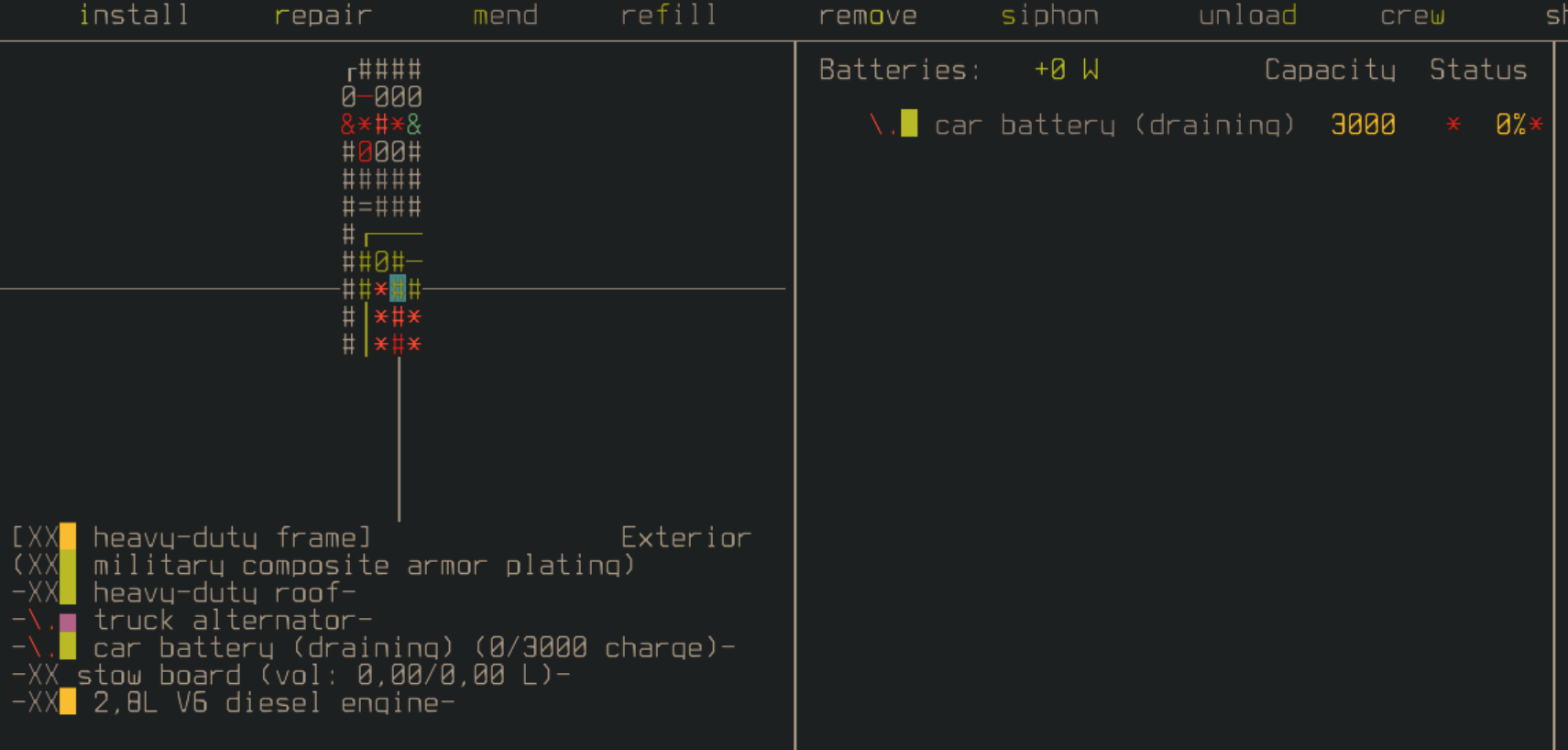 Vehicle tank is refillable but not present on the car wreck · Issue #62034 · CleverRaven ...