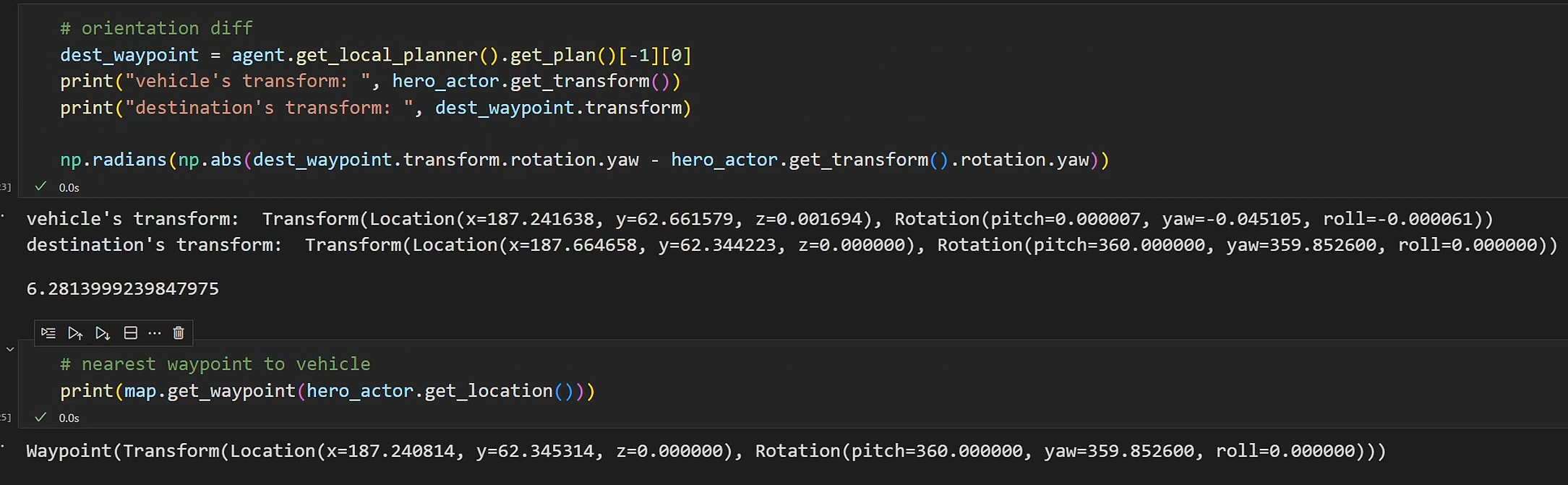 How to get the distance of the vehicle from the center of the lane and ...