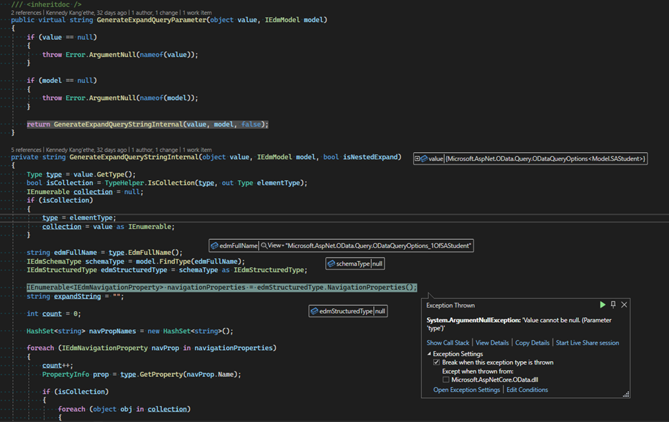 Value Cannot Be Null Parameter Type On Post · Issue 2787 · Odatawebapi · Github 