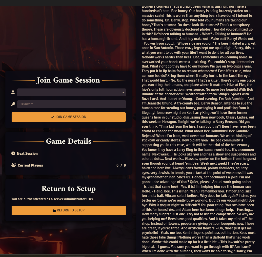 Long world descriptions break the layout of the 'Join Game Session' screen · Issue #9640 ...