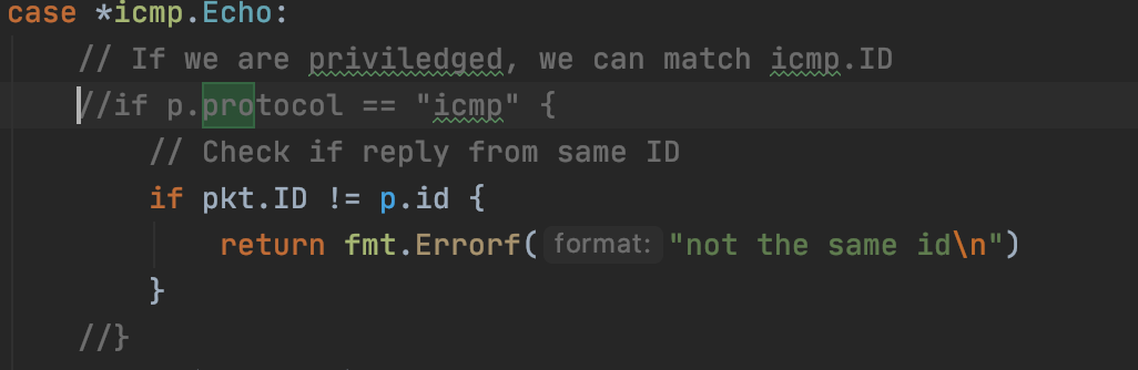 Use "udp" in multi ping situation, respose is error for not checking ...