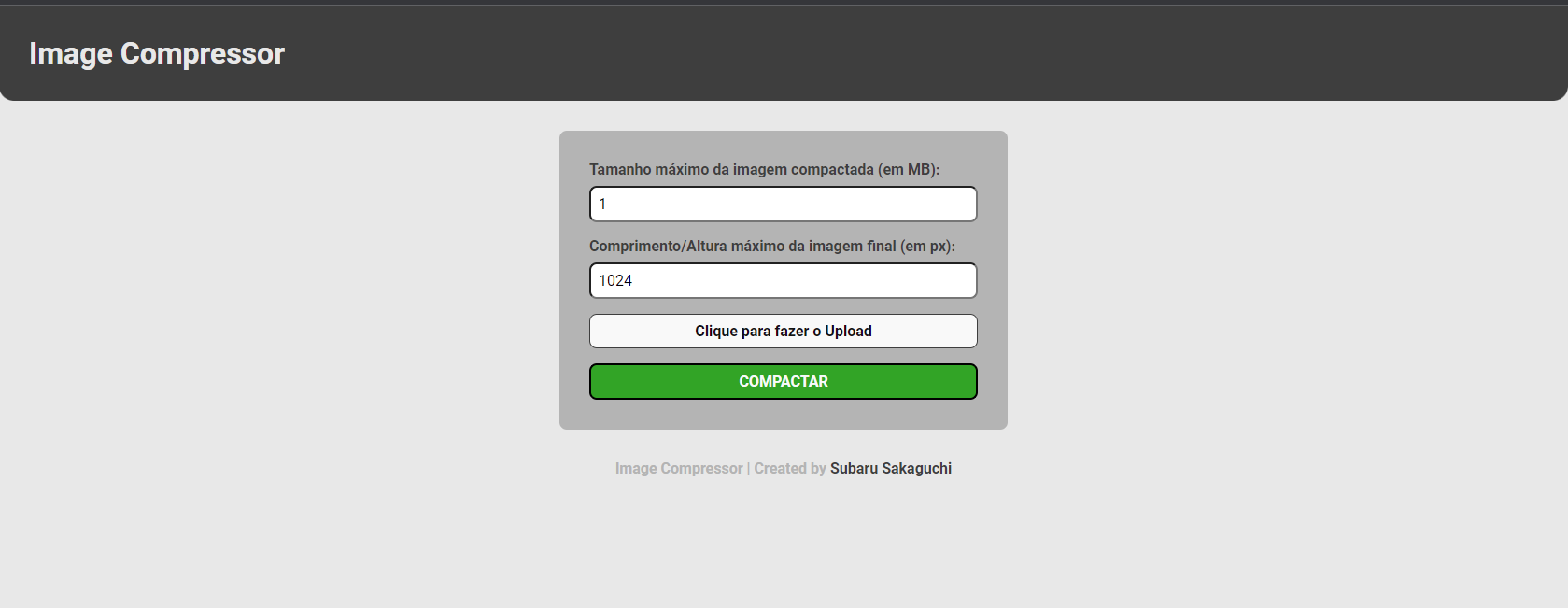 GitHub - subarusakaguchi/image-compressor