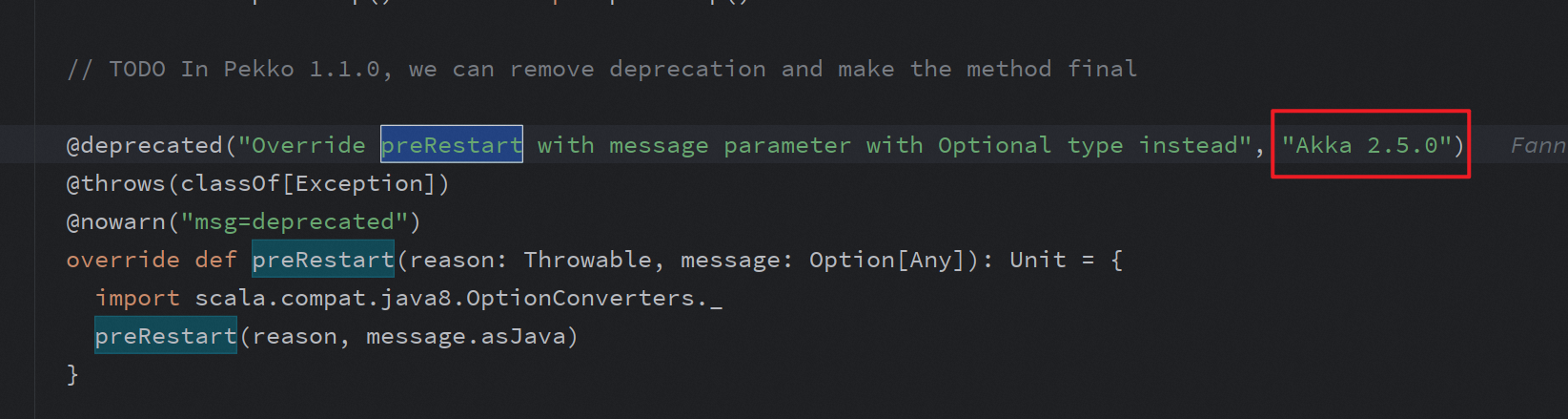 Update the deprecate messages · Issue #277 · apache/pekko · GitHub