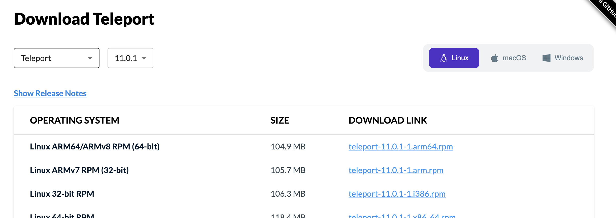 Hashes missing from new downloads page and CDN · Issue #18186 · gravitational/teleport · GitHub