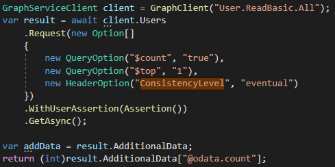 No way to call https://graph.microsoft.com/v1.0/users/$count · Issue #875 · microsoftgraph ...