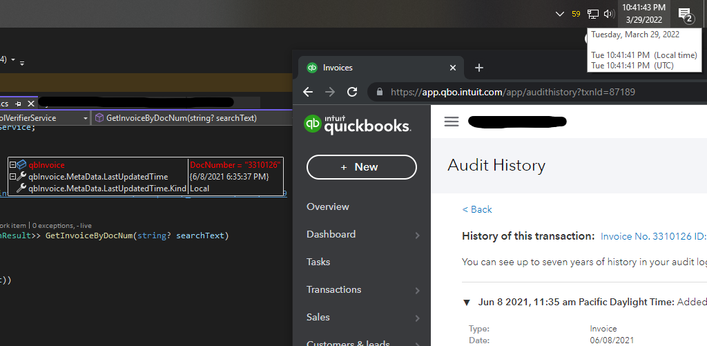 Clarification about datetime and timezones · Issue #182 · intuit/QuickBooks-V3-DotNET-SDK · GitHub