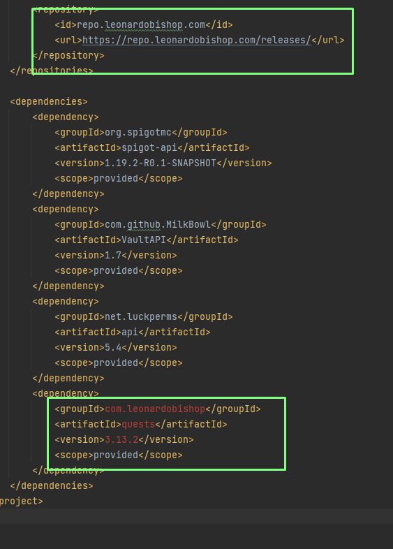 Dependency · Issue #476 · LMBishop/Quests · GitHub