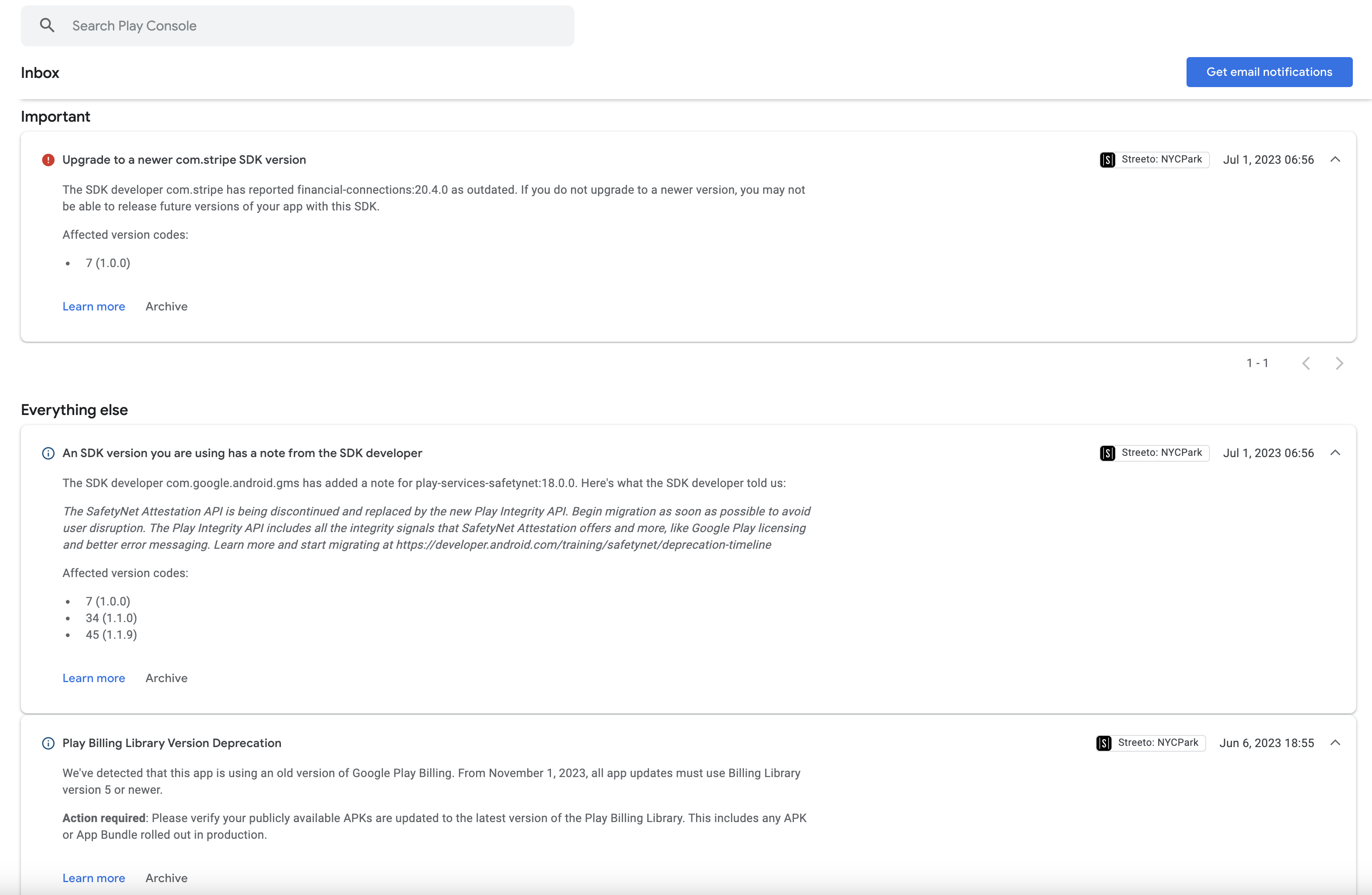 [Google Play] Upgrade to a newer com.stripe SDK version · Issue #1075 ...