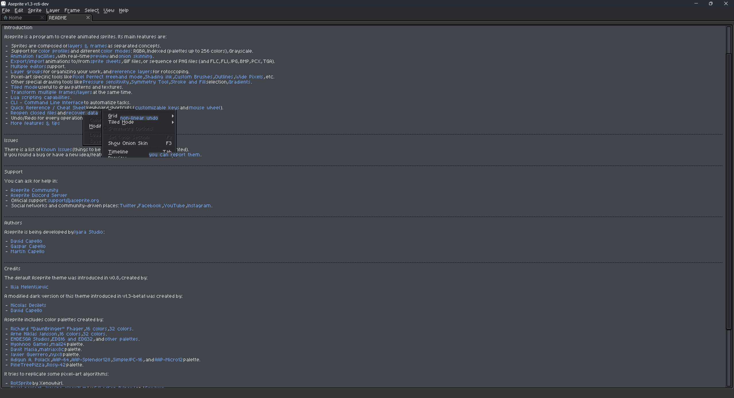 Dropdown section rendering incorrect · Issue #4101 · aseprite/aseprite ... Dropdown section rendering incorrect · Issue #4101 · aseprite/aseprite ...