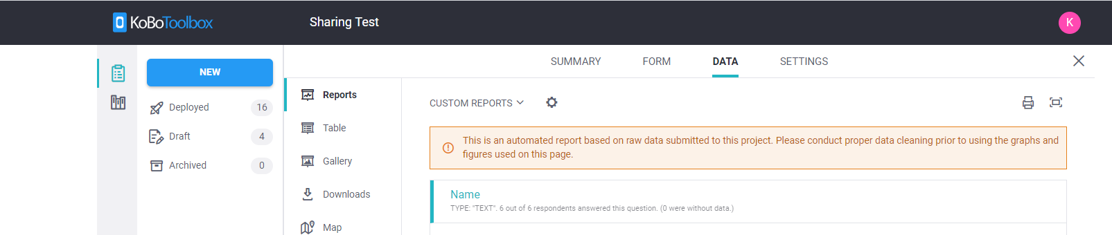 Submission counter not visible on staging server · Issue #2932 · kobotoolbox/kpi · GitHub