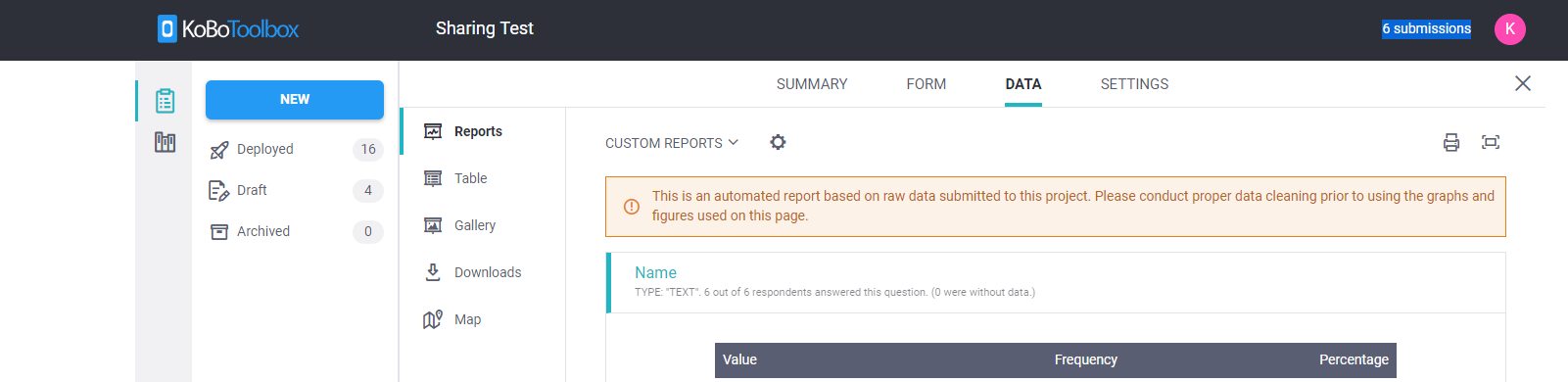Submission counter not visible on staging server · Issue #2932 · kobotoolbox/kpi · GitHub