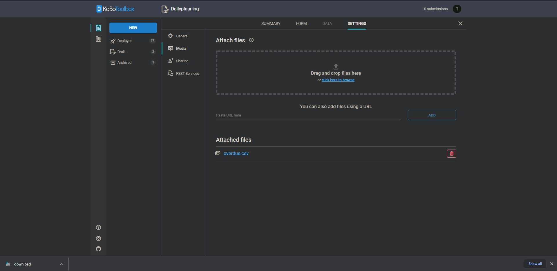 Filename changes to download when downloading media · Issue #3315 · kobotoolbox/kpi · GitHub