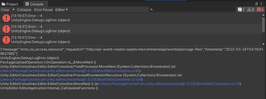 Error -4 · naverz zepeto-studio-kor · Discussion #526 · GitHub