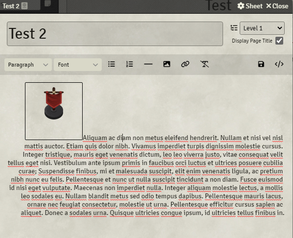 Allow alignment to apply to image elements in ProseMirror editor · Issue #7718 · foundryvtt ...
